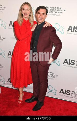 Emily Blunt and Marc Winski attend American Institute for Stuttering ...