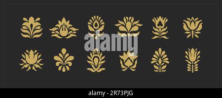 Text boarder divider Mughal symbol for printing in typography. Floral ...