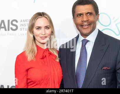 Emily Blunt and Dr Philip O. Ozuah attends the American Institute for ...