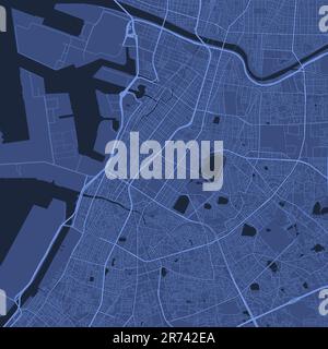 Sakai map. Detailed map of Sakai city administrative area. Cityscape ...