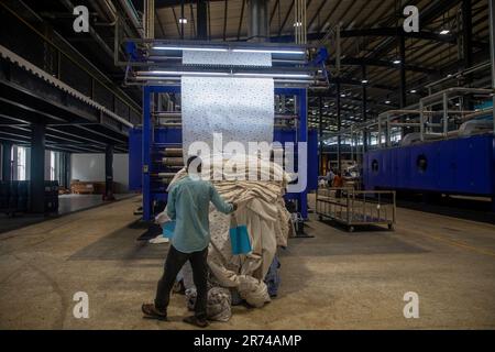 A Dyeing plant at Fatullah in Narayanganj, Bangladesh Stock Photo - Alamy