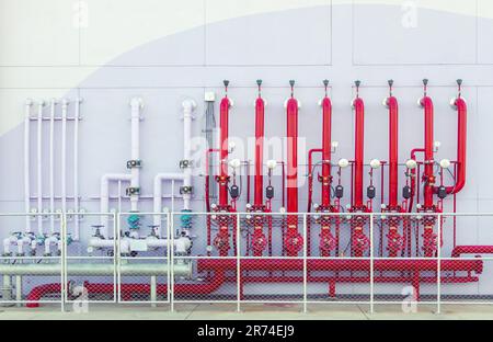 The building's fire protection system is designed to prevent fires and ...
