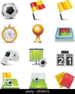 soccer football related icons image Stock Vector Image & Art - Alamy