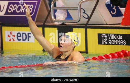 Pauline Mahieu 1st Place, Final 100 M backstroke during the French ...