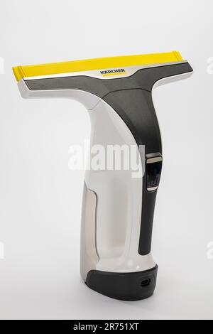 Kärcher cordless window vacuum cleaner, white background Stock Photo ...