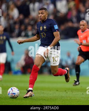 Forward Kylian Mbappe (10) of France National team controls the ball ...