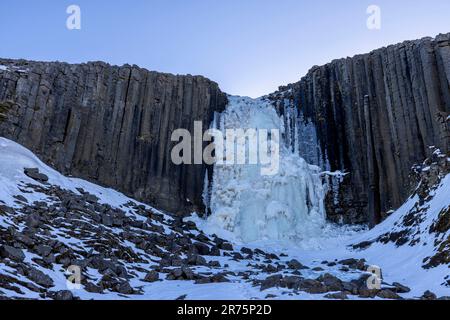 Studlafoss waterfall in East Iceland Stock Photo - Alamy