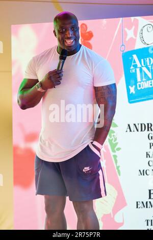 Comedian Emmanuel Sonubi performing at the Cambridge Club Festival ...