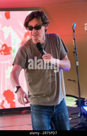 Ed Byrne performing at the Cambridge Club Festival, 2023, Childerley ...