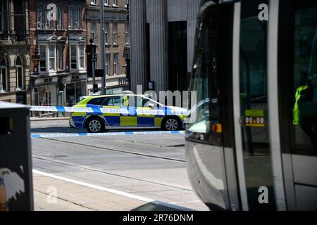 A police Corden is in place. Nottingham van attack: Three people dead ...