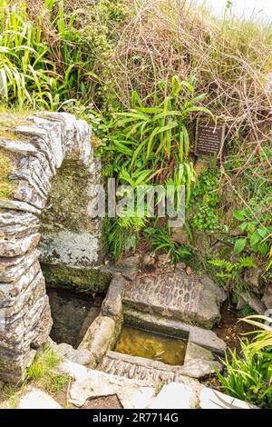 St Non's Well, a holy well and shrine dedicated to the mother of St ...