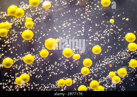 Bacteria grown from skin smear, colonies of Micrococcus luteus and ...