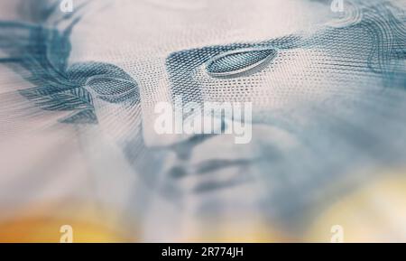 cash, Brazilian money, called REAL, drawn from the bank. Savings and ...