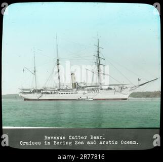 Revenue Cutter service in Bering Sea, from deck of SS DORA, 1911 Stock ...
