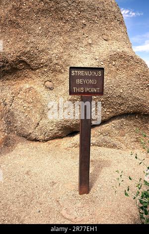 Hiking sign wandering Stock Photo - Alamy