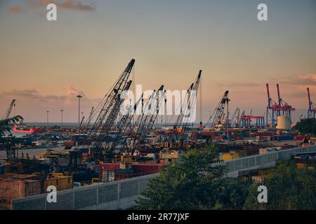 LEBANON, Beirut, port and container terminal of Beirut / LIBANON ...