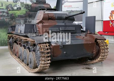 Panzer II, German Panzer Tank at Bovington Tank Museum, Dorset, Britain ...