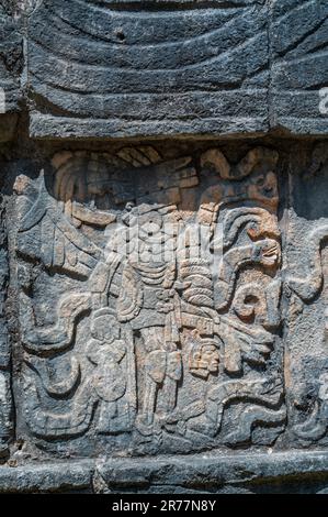 Maya bas reliefs in the archeological site of Chichen Itza, an Unesco ...