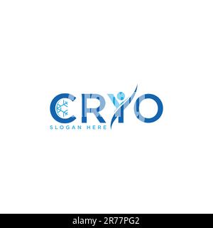 Snowflake sign for cryo therapy Logo designs. Vector illustration Stock ...