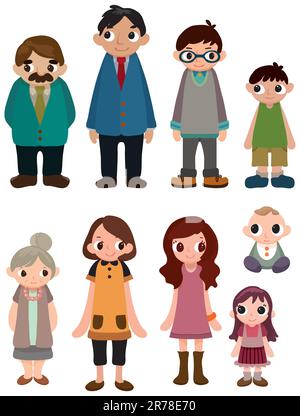 cartoon family icon Stock Vector Image & Art - Alamy