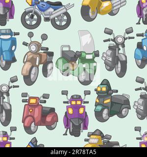 seamless motorcycles pattern Stock Vector Image & Art - Alamy