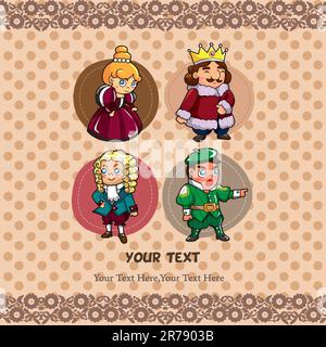 medieval people card Stock Vector Image & Art - Alamy