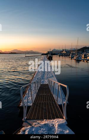The Port of Molde at evening, Norway Stock Photo - Alamy