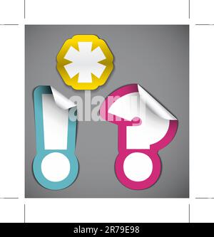 asterisk, exclamation mark and question mark Stock Vector Image & Art ...
