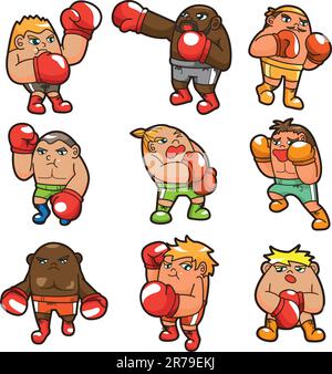 cartoon boxer icon Stock Vector Image & Art - Alamy