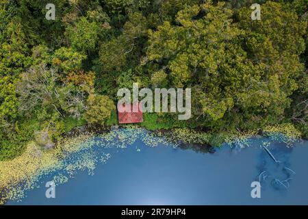 An aerial view of Private Lake Wayanad in Kerala, India Stock Photo - Alamy