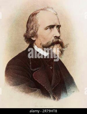 Emanuel Geibel Writer (1815-1884) / Gestochen Von Semmler / Engraving ...