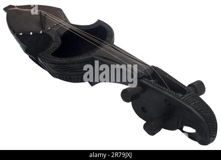 Nepali sarangi a musical instrument of Indian subcontinent closeup and ...