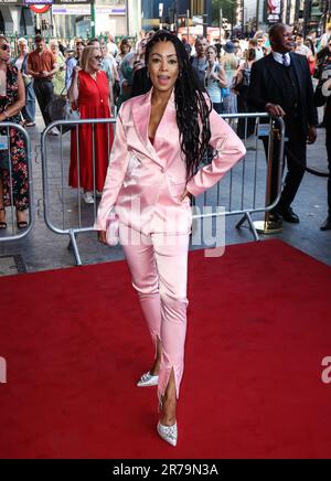 Precious Muir seen attending the gala night for "Grease The Musical" at ...