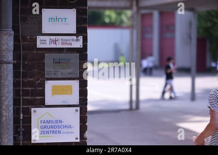 Duisburg, Germany. 12th June, 2023. Principal Klaus Hagge stands in the ...