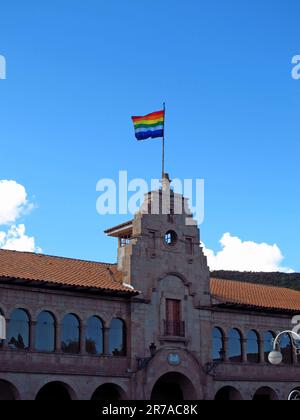 The flag of Inka Cusco, Peru Stock Photo - Alamy
