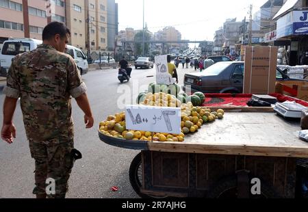 Fruit stall in Beirut, Lebanon 1993 Stock Photo - Alamy