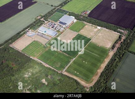 aerial view of Manchester United's training ground at Carrington ...