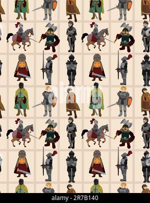 seamless Knight pattern Stock Vector Image & Art - Alamy