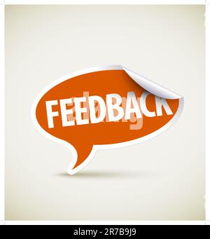Feedback - speech bubble Stock Vector Image & Art - Alamy