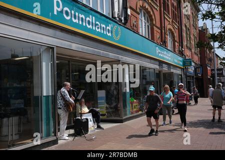 Rhyl town centre in Wales, Uk Stock Photo - Alamy