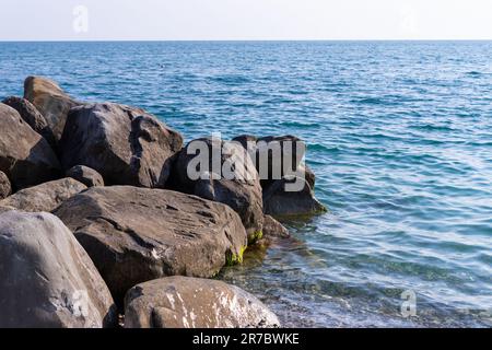 Tranquility at Jasri Beach, Karangasem, Bali, Indonesia, rocky beach ...