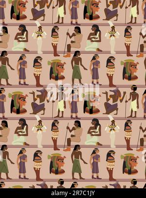 seamless pharaoh pattern Stock Vector Image & Art - Alamy