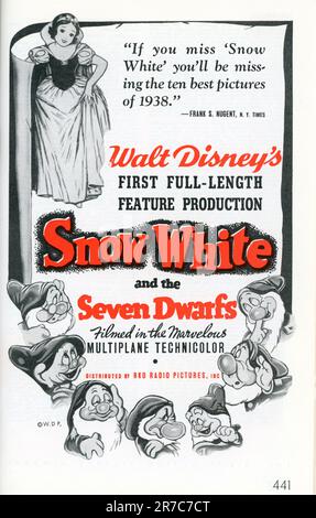A picture of Snow White and the seven dwarfs behind a grid Stock Photo ...