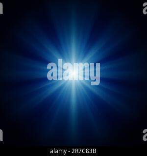 Bright luminous blue festive digital neon sign for a store or card ...