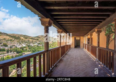 Court of the Grated Window (Patio de la Reja) at Nasrid Palaces of ...