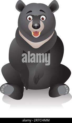 bored bear cartoon Stock Vector Image & Art - Alamy