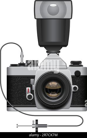 Layered vector illustration of SLR Camera Stock Vector Image & Art - Alamy