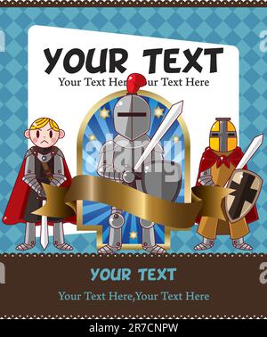 cartoon knight card Stock Vector Image & Art - Alamy