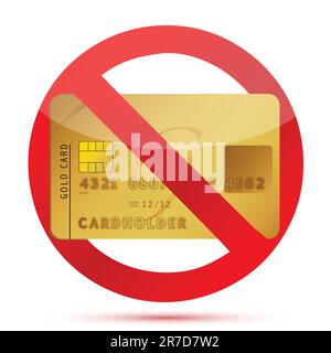 No credit cards Stock Vector Image & Art - Alamy