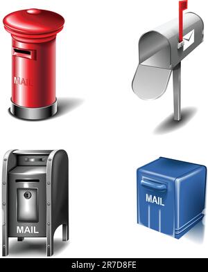 Mailbox icon vector image Stock Vector Image & Art - Alamy